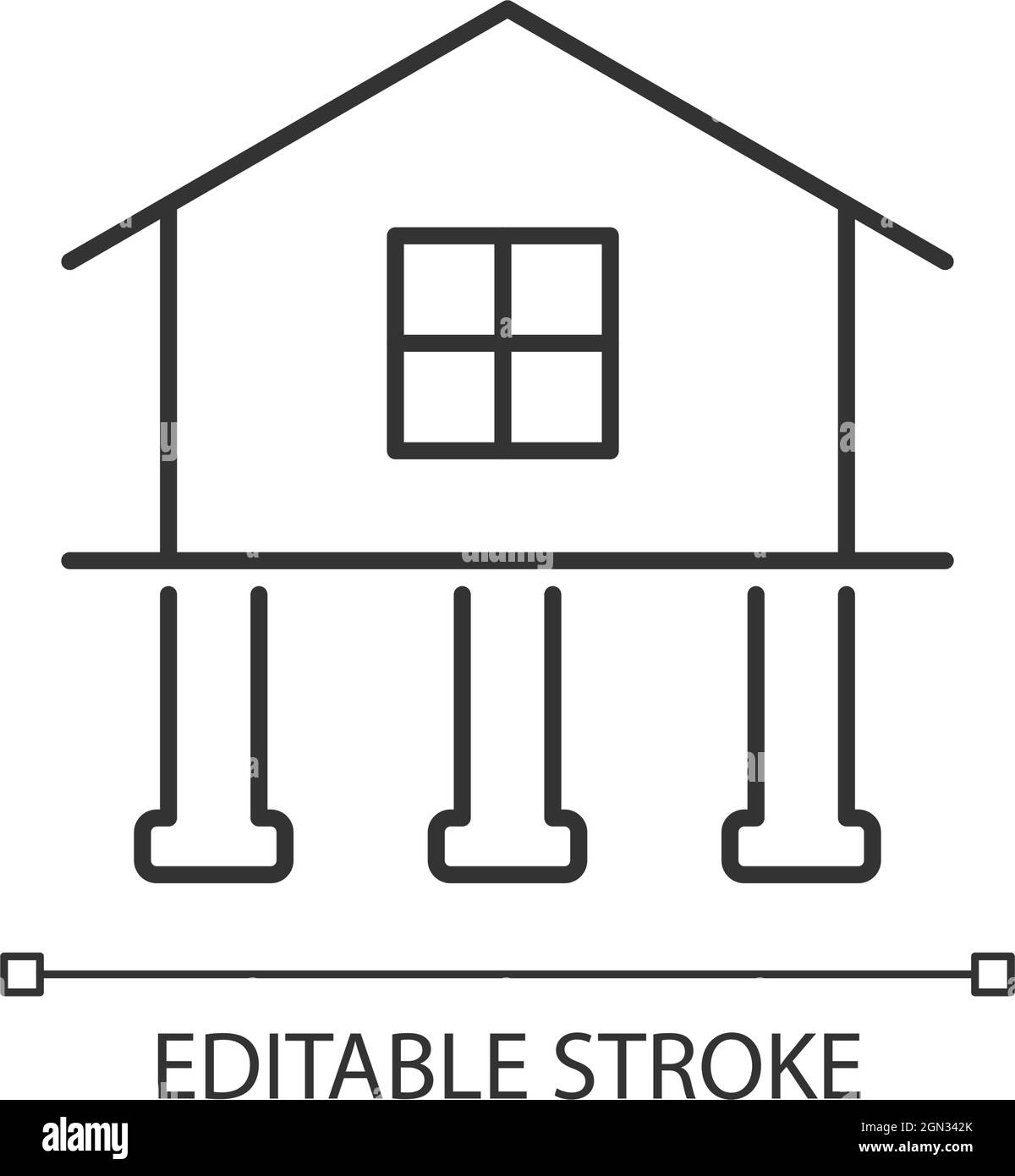 Strength and stability linear icon Stock Vector Image & Art - Alamy