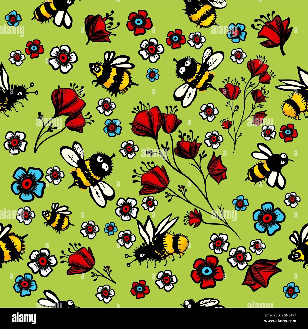 Plenty flowers Stock Vector Images - Alamy