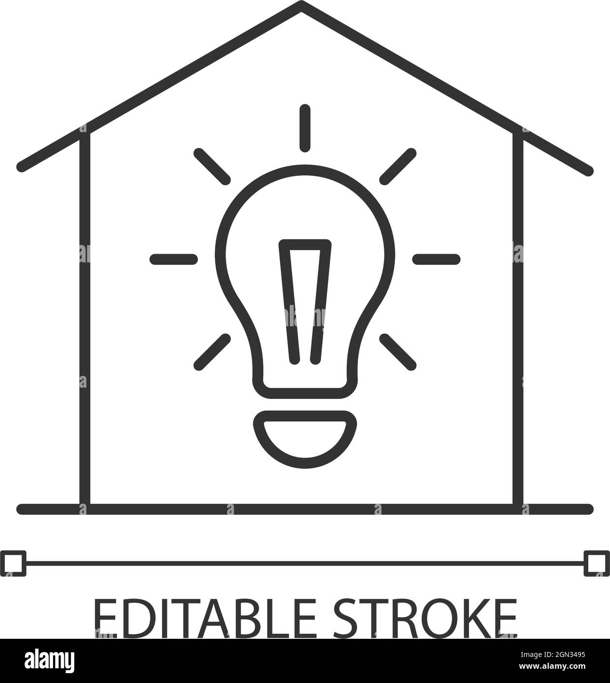 Lighting linear icon Stock Vector Image & Art - Alamy