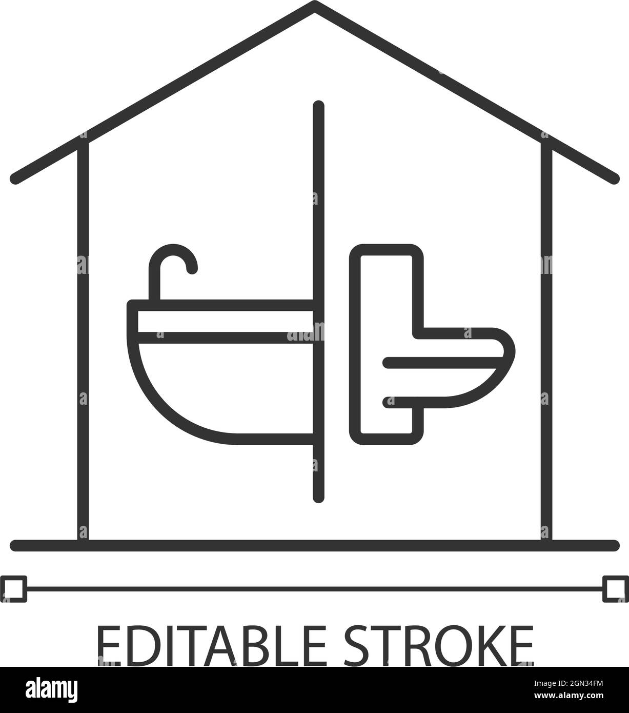 Sanitation facilities linear icon Stock Vector Image & Art - Alamy