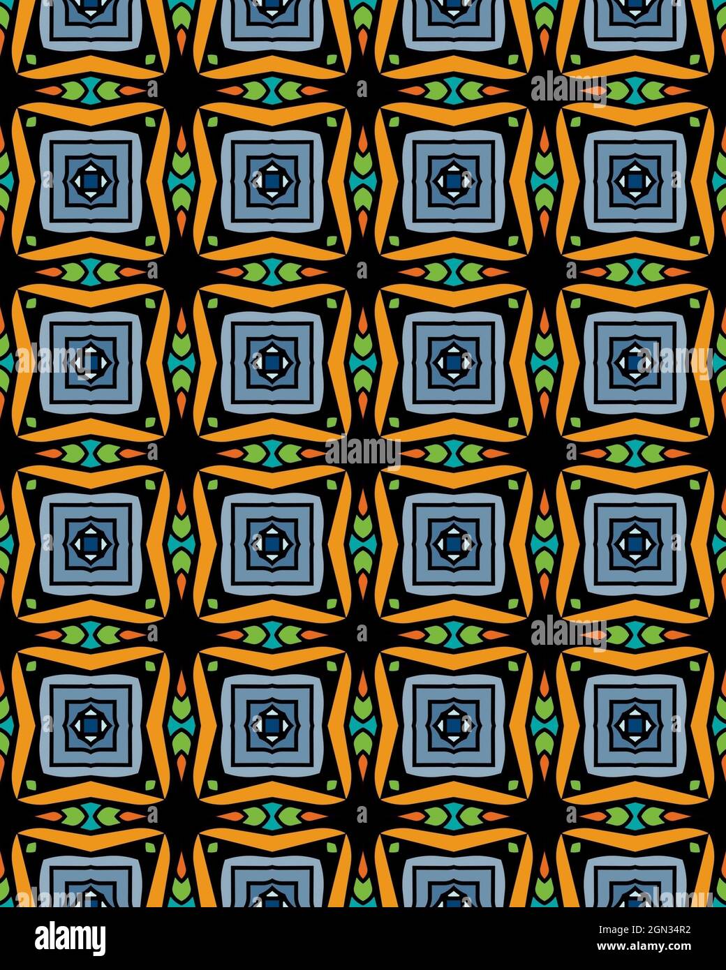 Illustration of a seamless tile pattern used as wallpaper or background ...