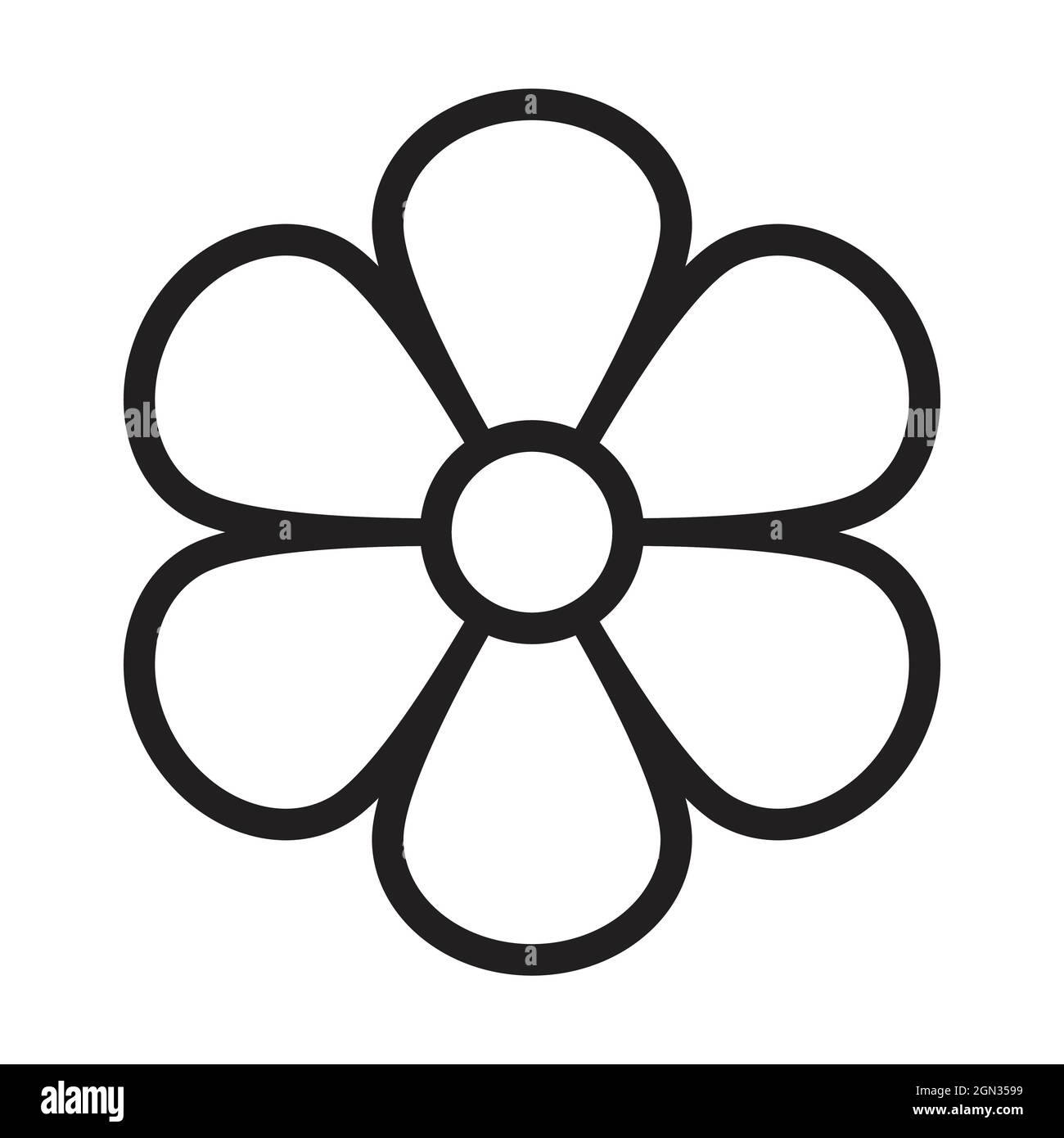 6 Petal Flower Shape