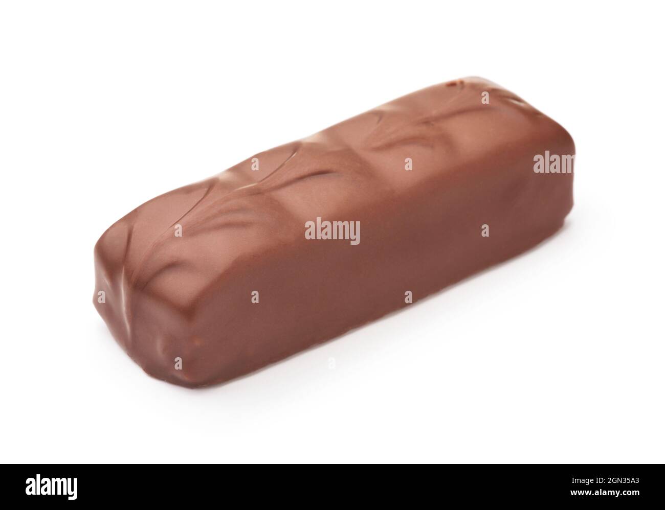Unwrapped chocolate bar isolated on white Stock Photo - Alamy