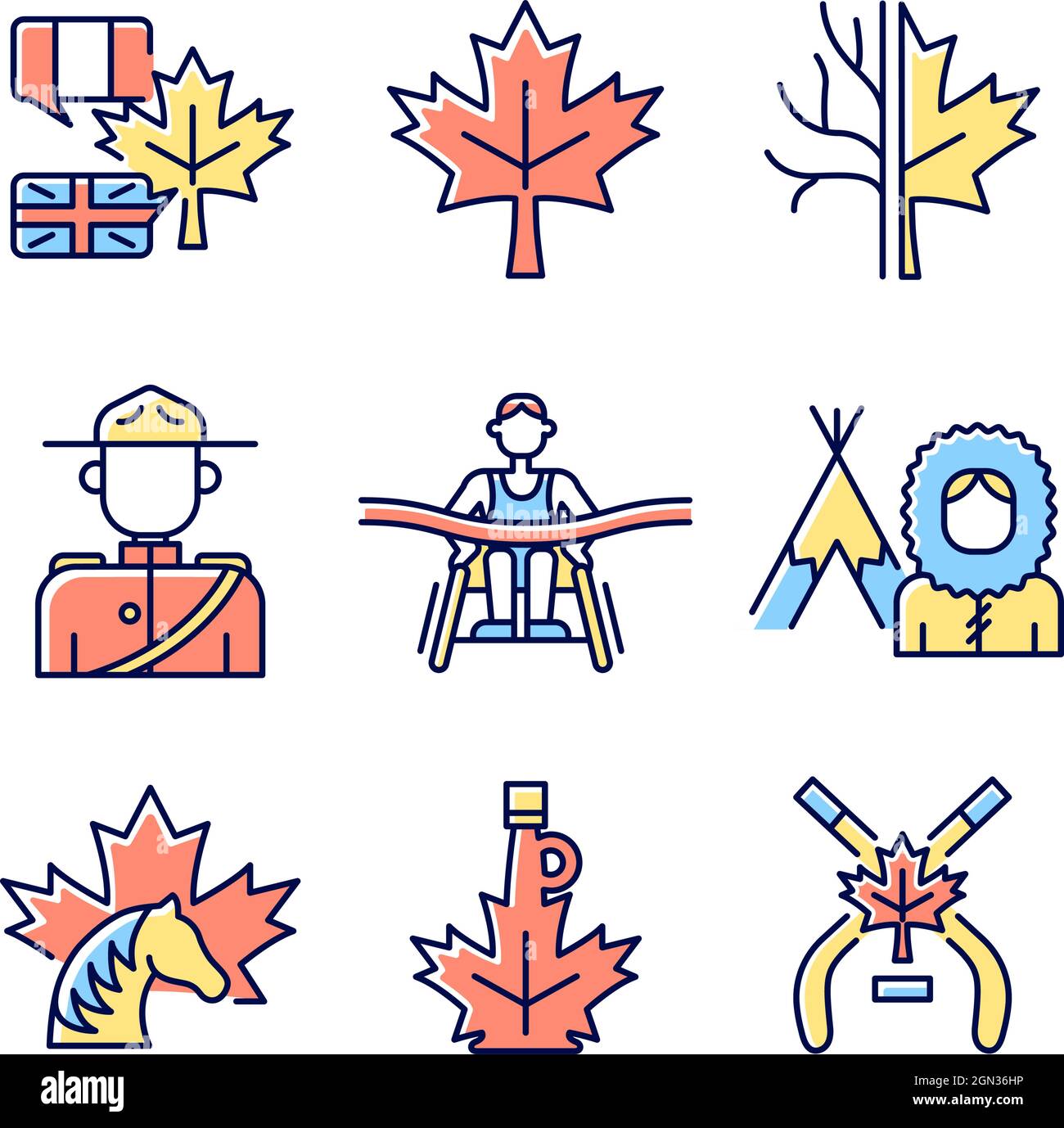 Indigenous canadian flag Stock Vector Images - Alamy