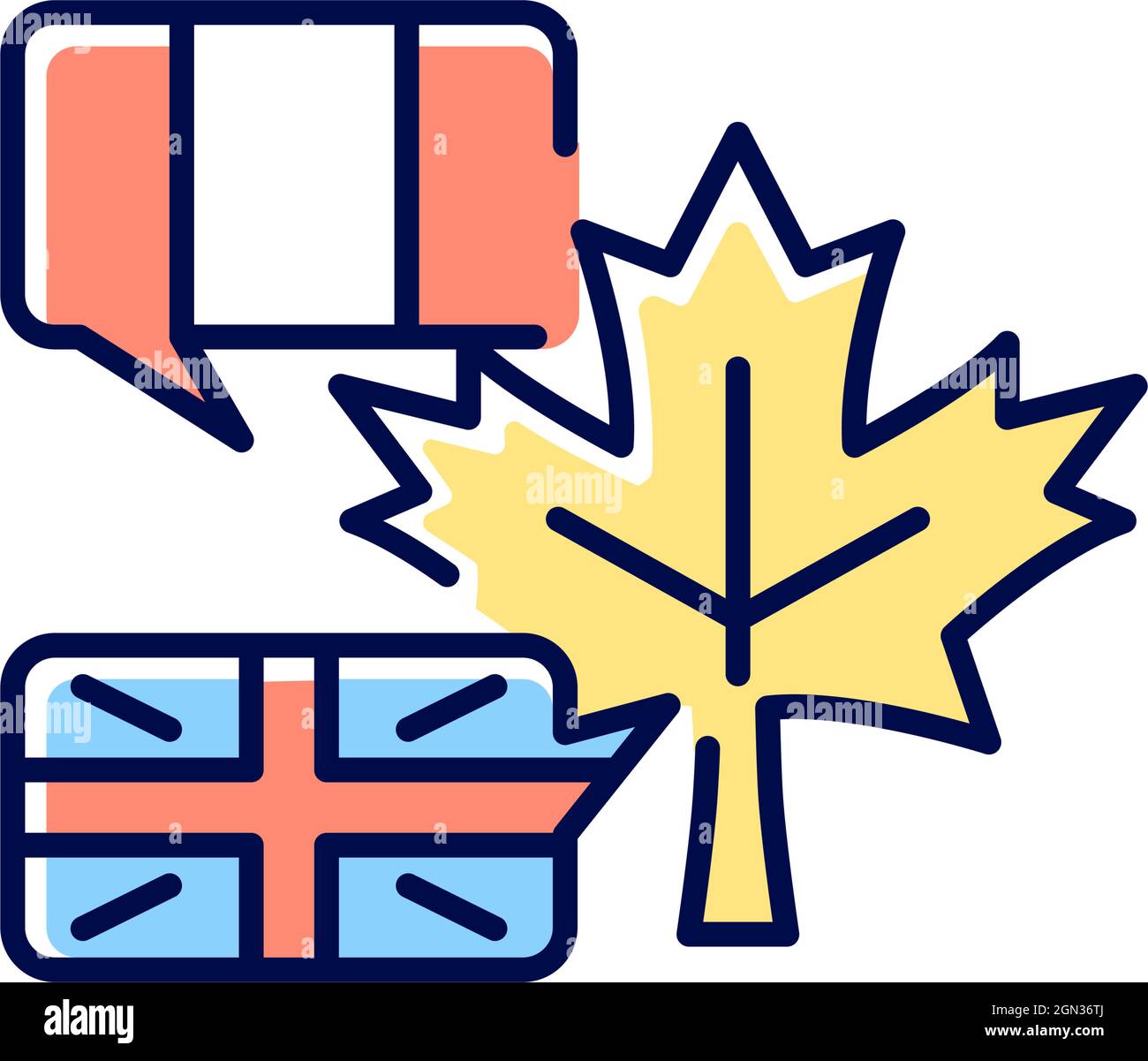 Bilingual country RGB color icon Stock Vector Image & Art - Alamy