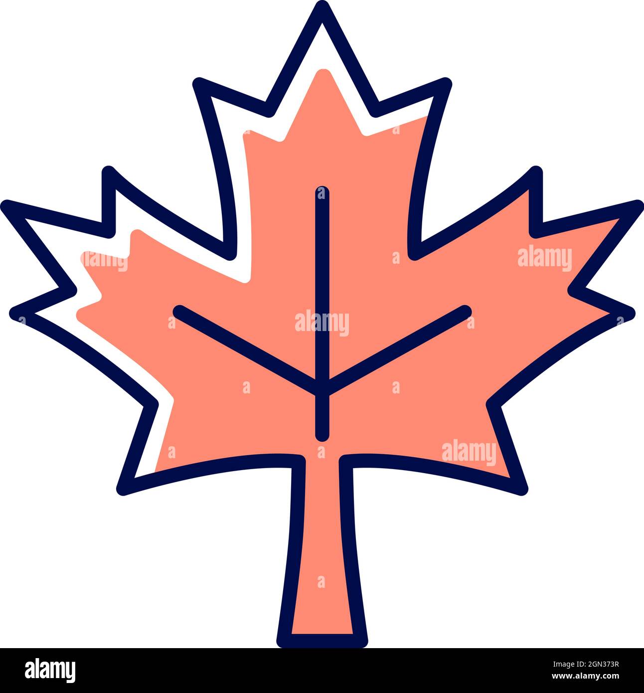 Maple leaf RGB color icon Stock Vector Image & Art - Alamy