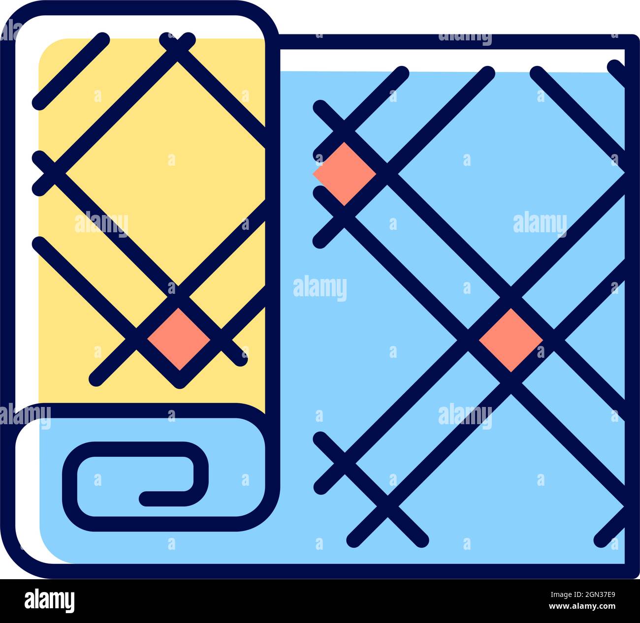 Outline tartan plaid fabric Stock Vector Images - Alamy