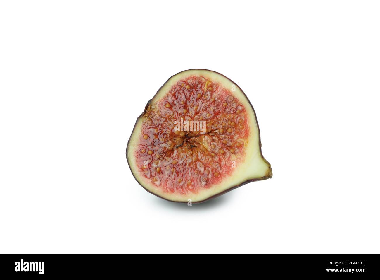 Fresh ripe fig isolated on white background Stock Photo - Alamy