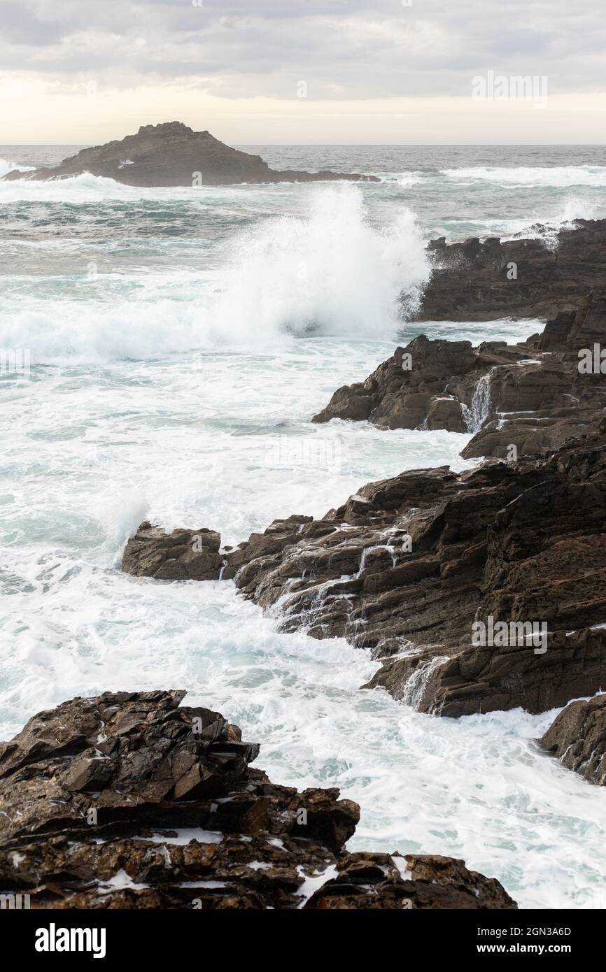 Endless rocky landscape under cloudy hi-res stock photography and ...