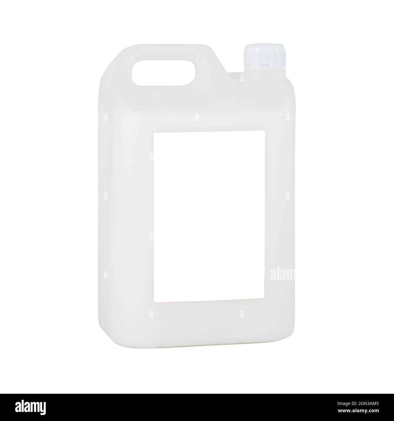 White drum with a white cap on a white background with a white label ...