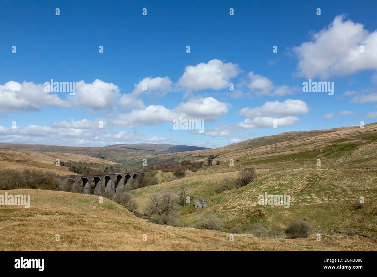 Dent head viaduct, Dentdale, Yorkshire Dales National Park, UK Stock ...