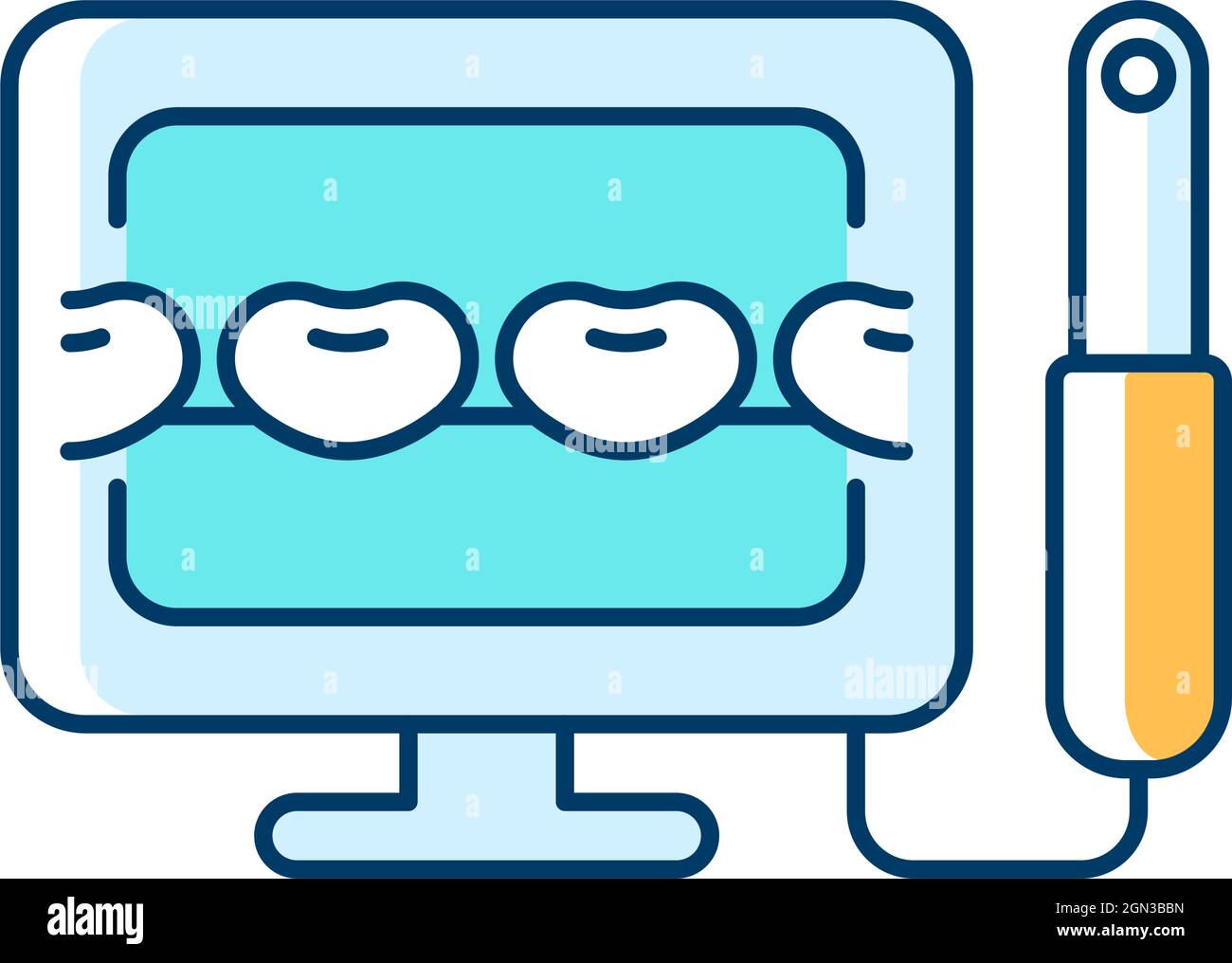 Intraoral camera RGB color icon Stock Vector Image & Art - Alamy