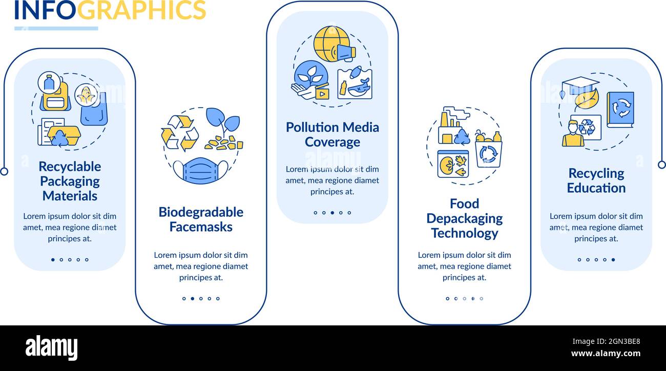 Recycling trends vector infographic template Stock Vector Image & Art ...