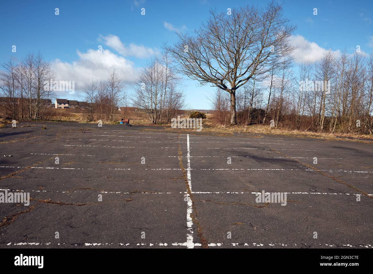 Empty Car park Stock Photo - Alamy