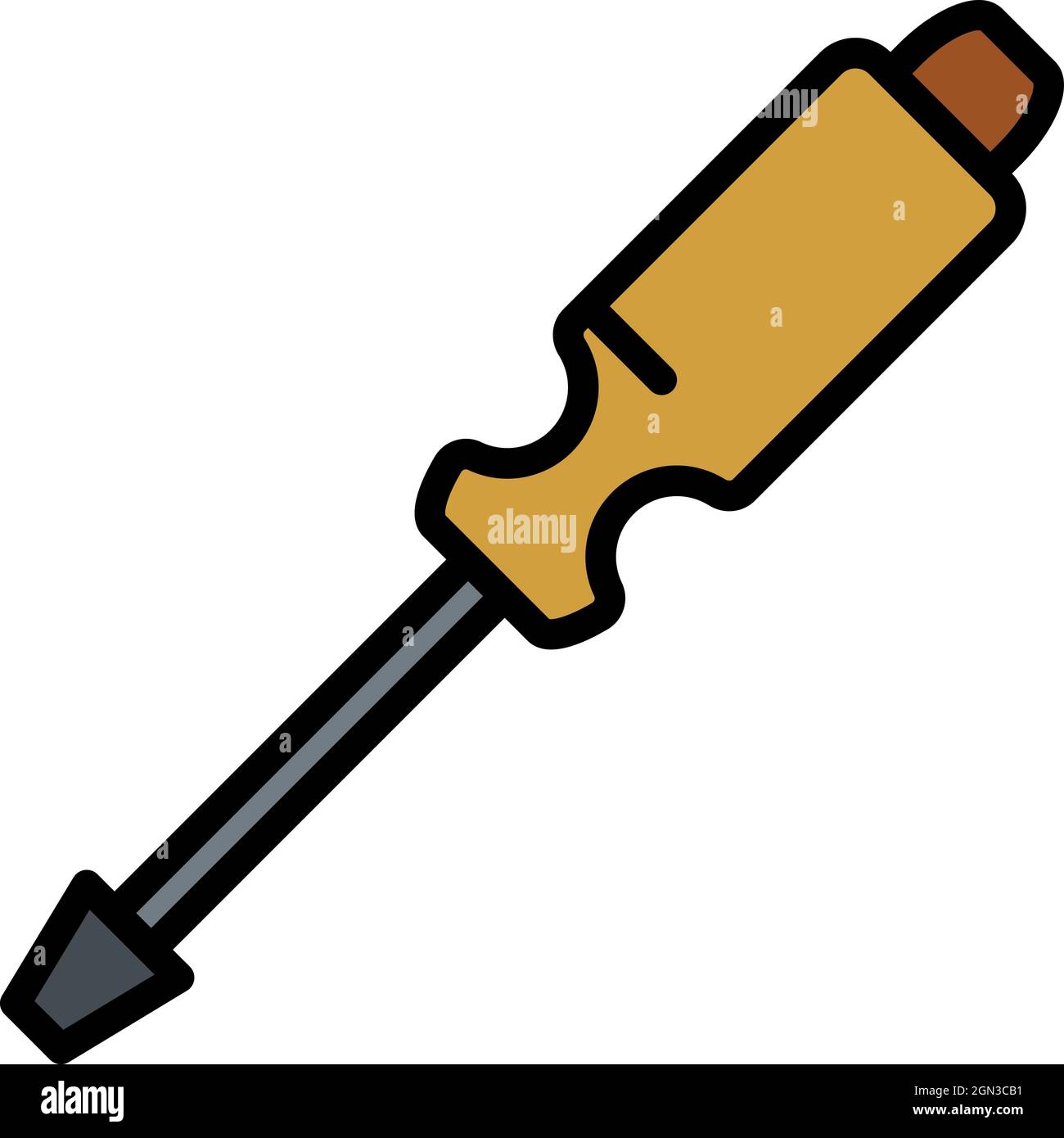 Phillips screwdriver icon. Outline phillips screwdriver vector icon ...