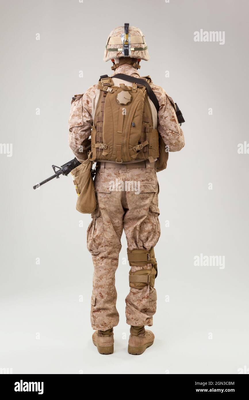 United States Army marines ranger with assault rifle Stock Photo - Alamy