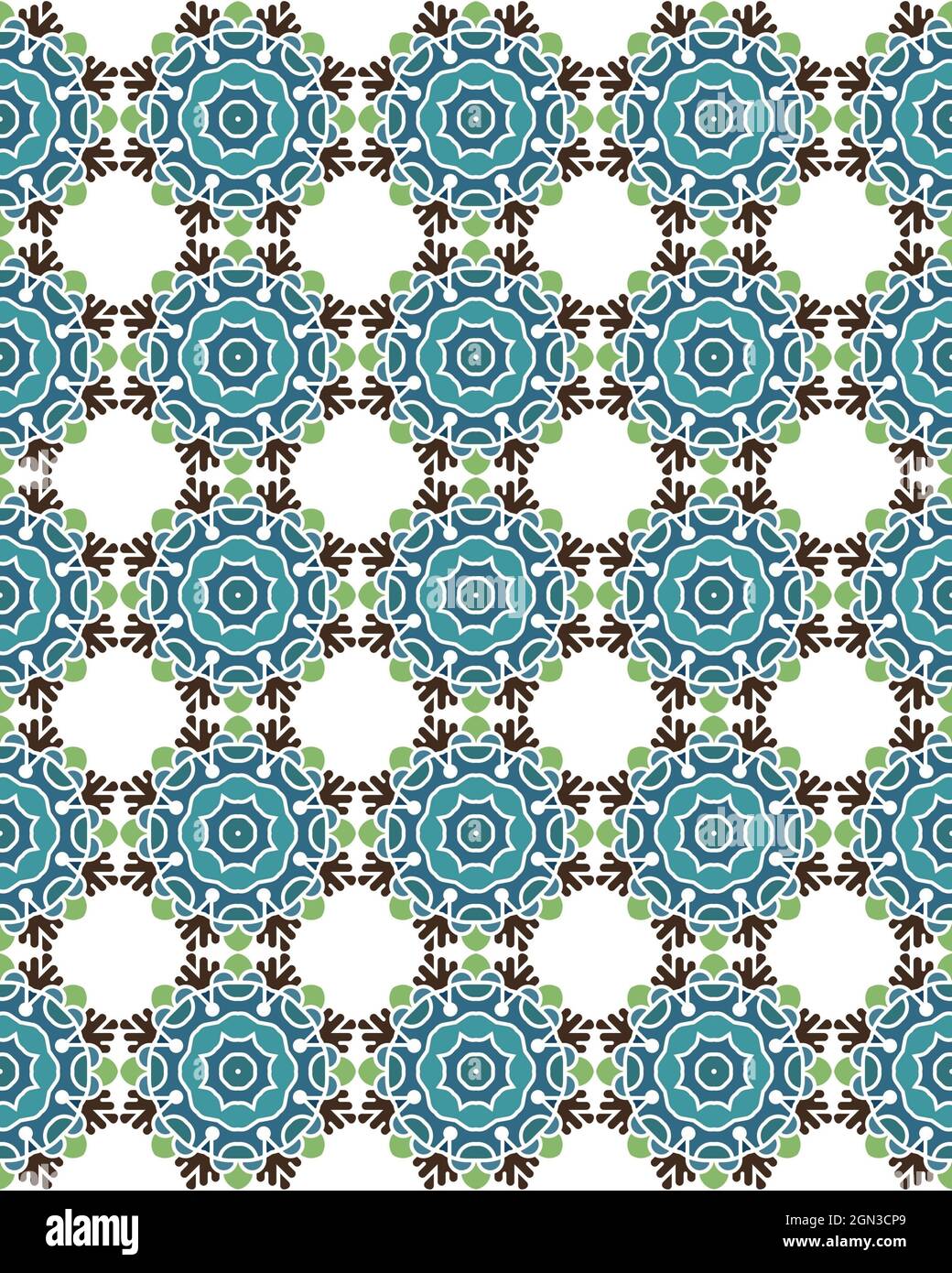 Illustration of a seamless tile pattern used as wallpaper or background ...