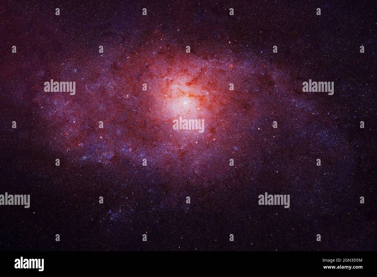 Red galaxy in deep space. Elements of this image were furnished by NASA ...