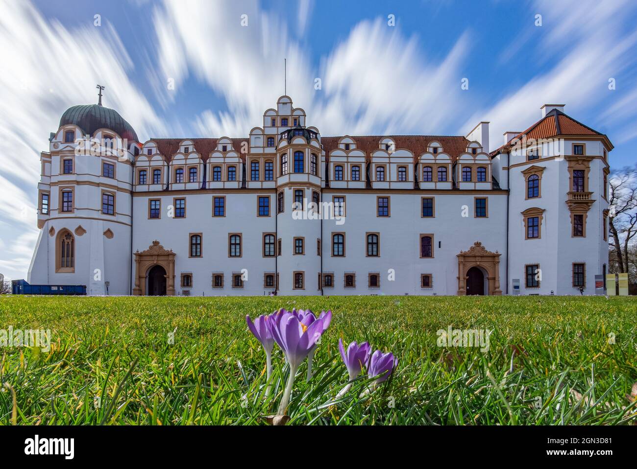 CELLE, GERMANY - Mar 11, 2021: The castle in Celle, Germany in the ...