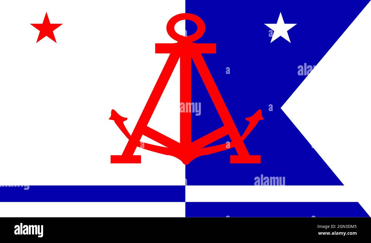 The traditional flag of Anaheim City flag California Stock Photo - Alamy