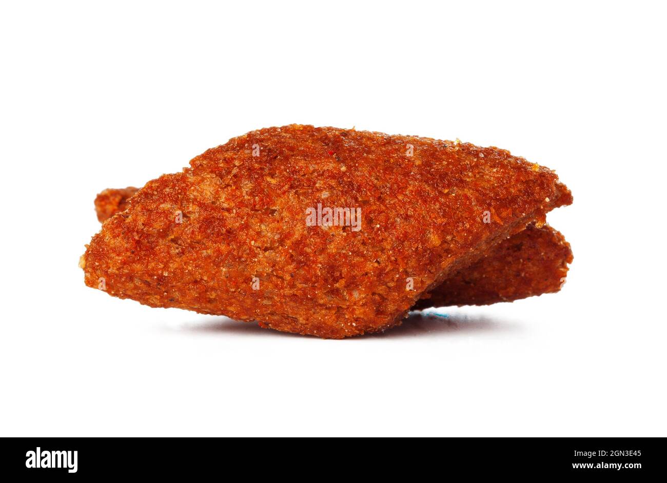 Crunchy bread snack isolated on white background Stock Photo - Alamy