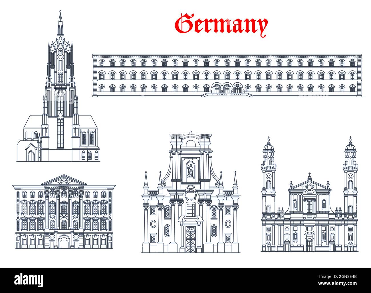Germany architecture, Munich buildings and travel landmarks of Bavaria ...
