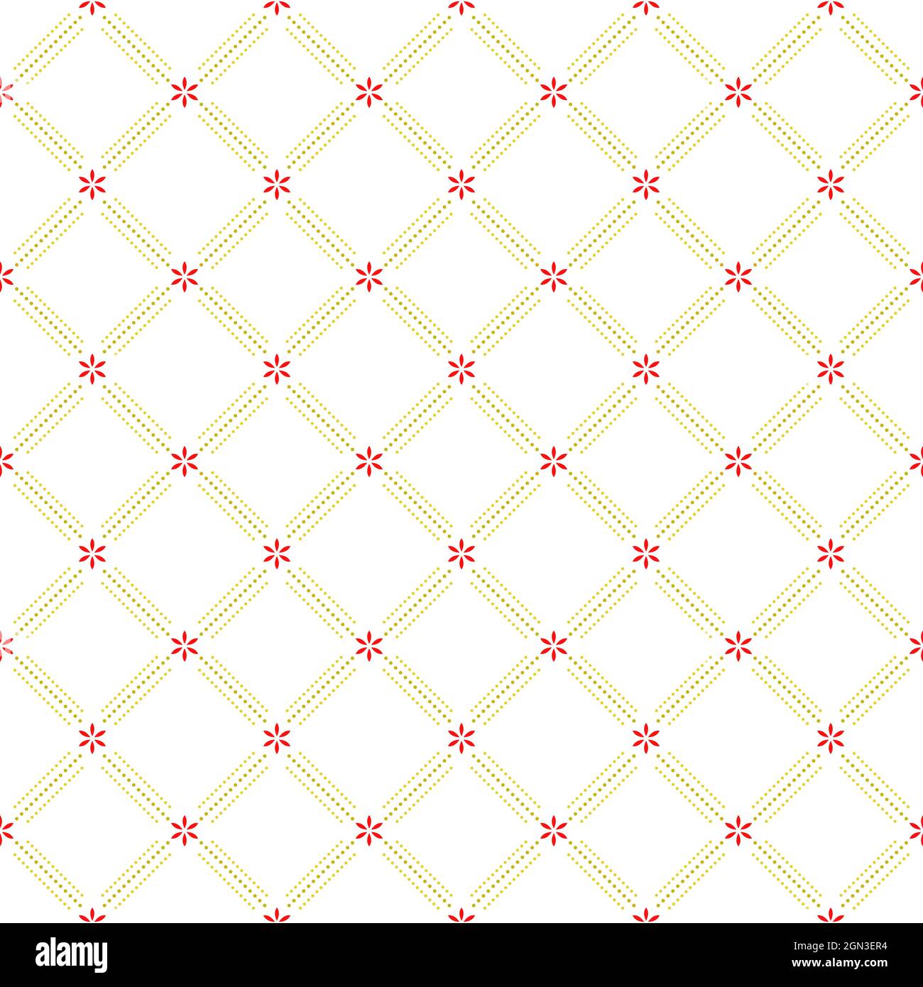 Geometric dotted pink and golden pattern. Seamless abstract modern ...