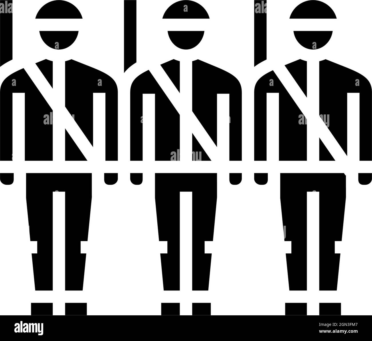 army soldiers glyph icon vector illustration Stock Vector Image & Art ...