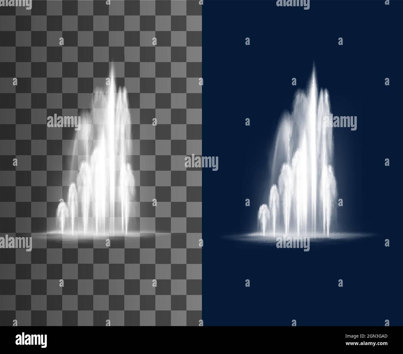 Water cascading cascade Stock Vector Images - Alamy