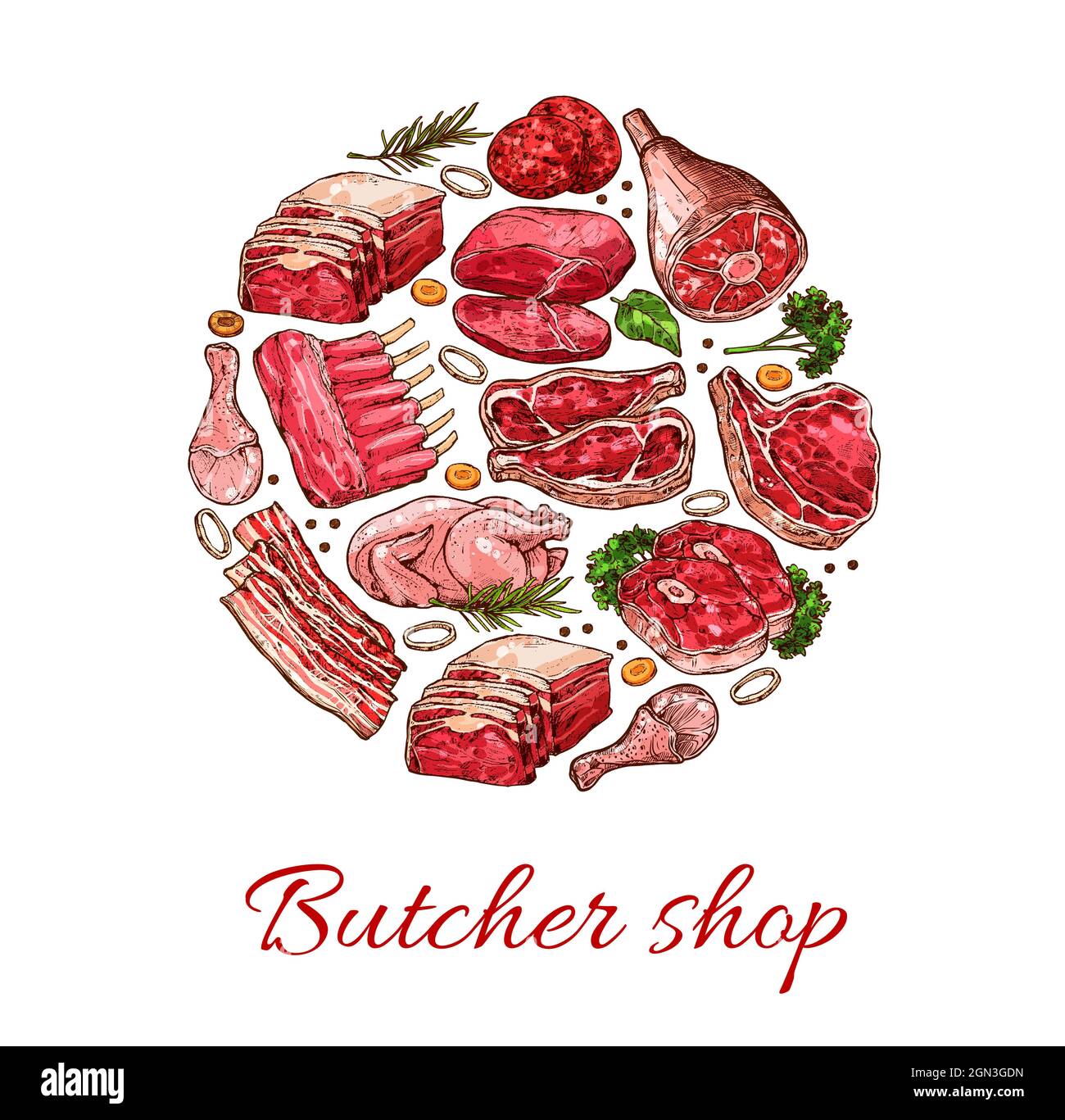 Butcher Drawing