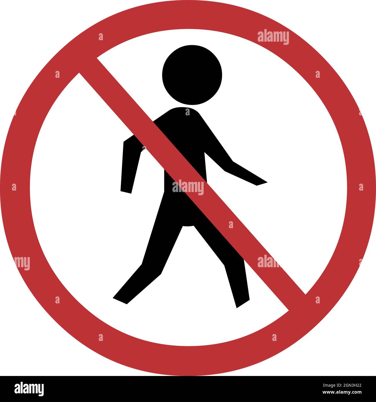 Vector illustration of no trespassing signage Stock Vector Image & Art ...