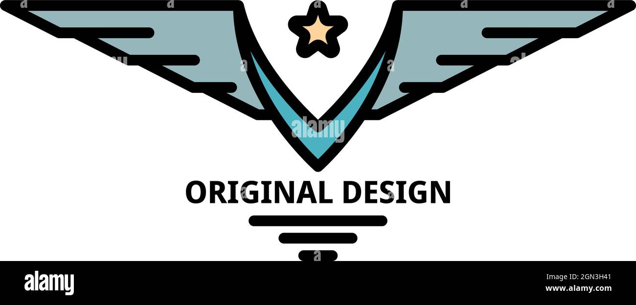 Star eagle logo. Outline star eagle vector logo color flat isolated Stock Vector Image & Art - Alamy