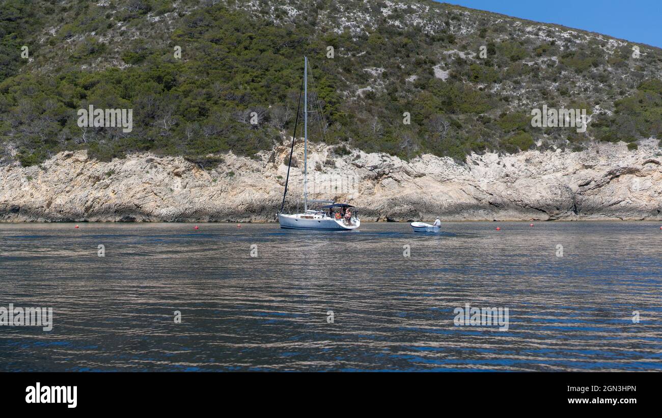 Glorious landscape of the Blue Grotto lake in Croatia Stock Photo - Alamy