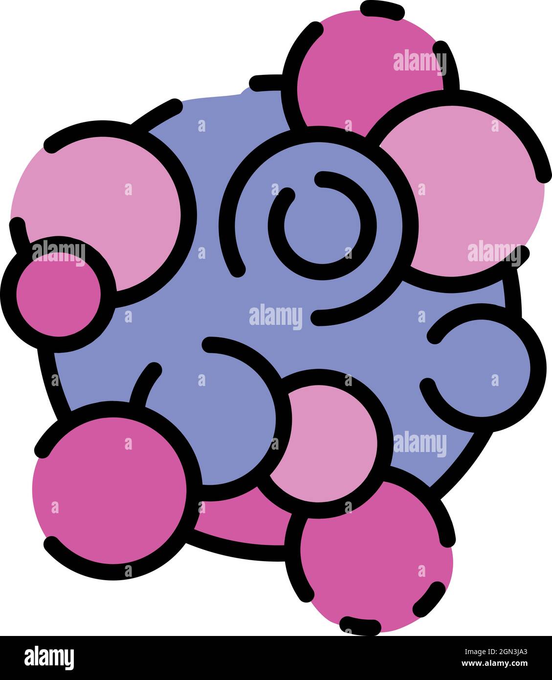 Staphylococcus reproduction icon. Outline staphylococcus reproduction ...