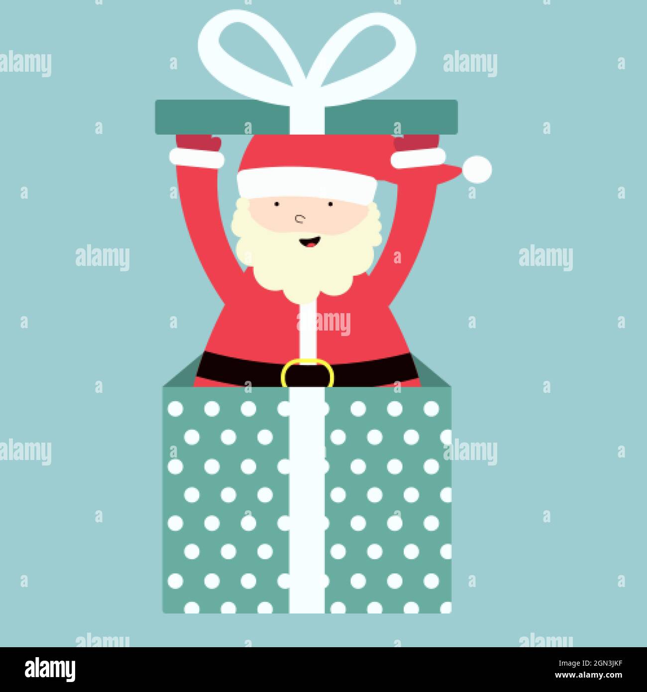 Woman out box gift Stock Vector Images - Alamy