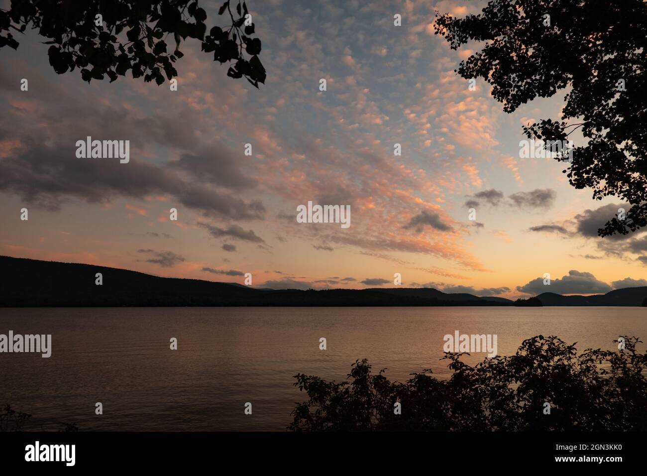 Adirondack lake sunset hi-res stock photography and images - Alamy