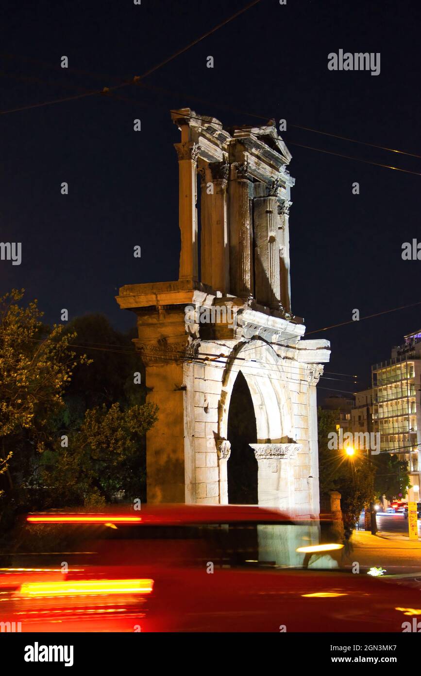 Hadrians arch acropolis hi-res stock photography and images - Alamy