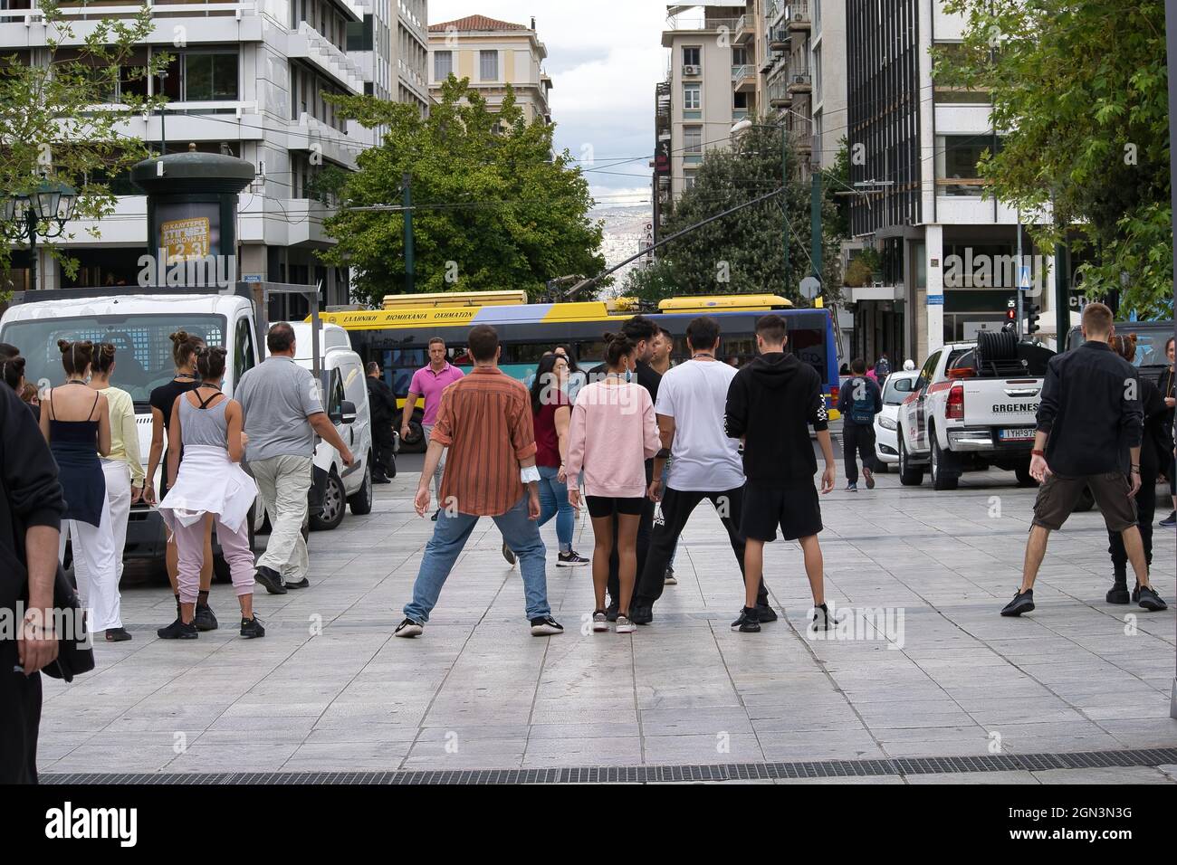 ATHENS, GREECE - Sep 09, 2021: Racing cars, Rally Acropolis 2021, first ...