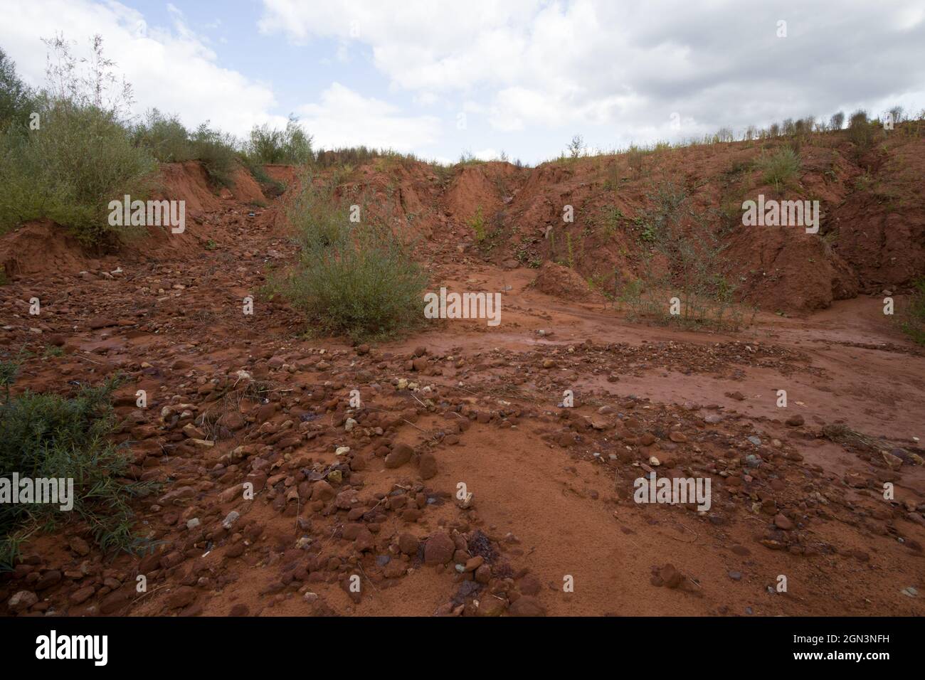 Landscape with clay soil Stock Photo - Alamy