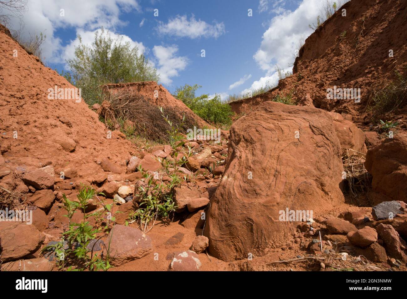 Landscape with clay soil Stock Photo - Alamy