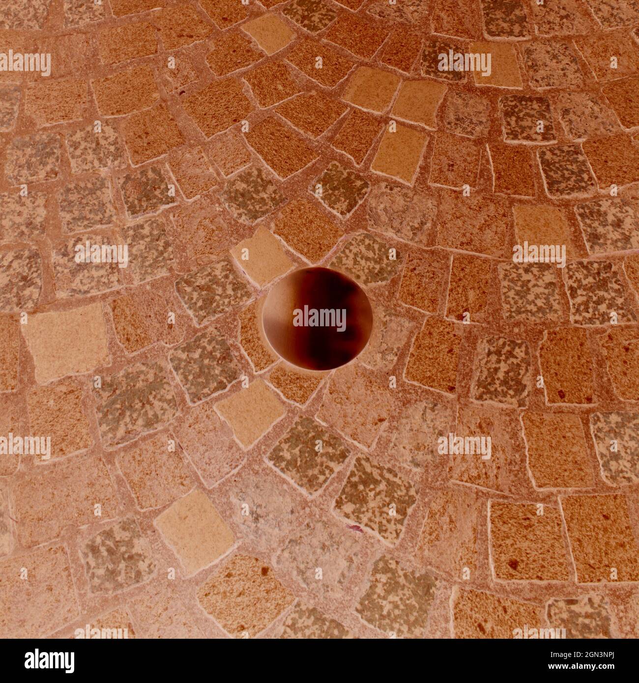 Background, texture of paving stones; negative film effect Stock Photo ...