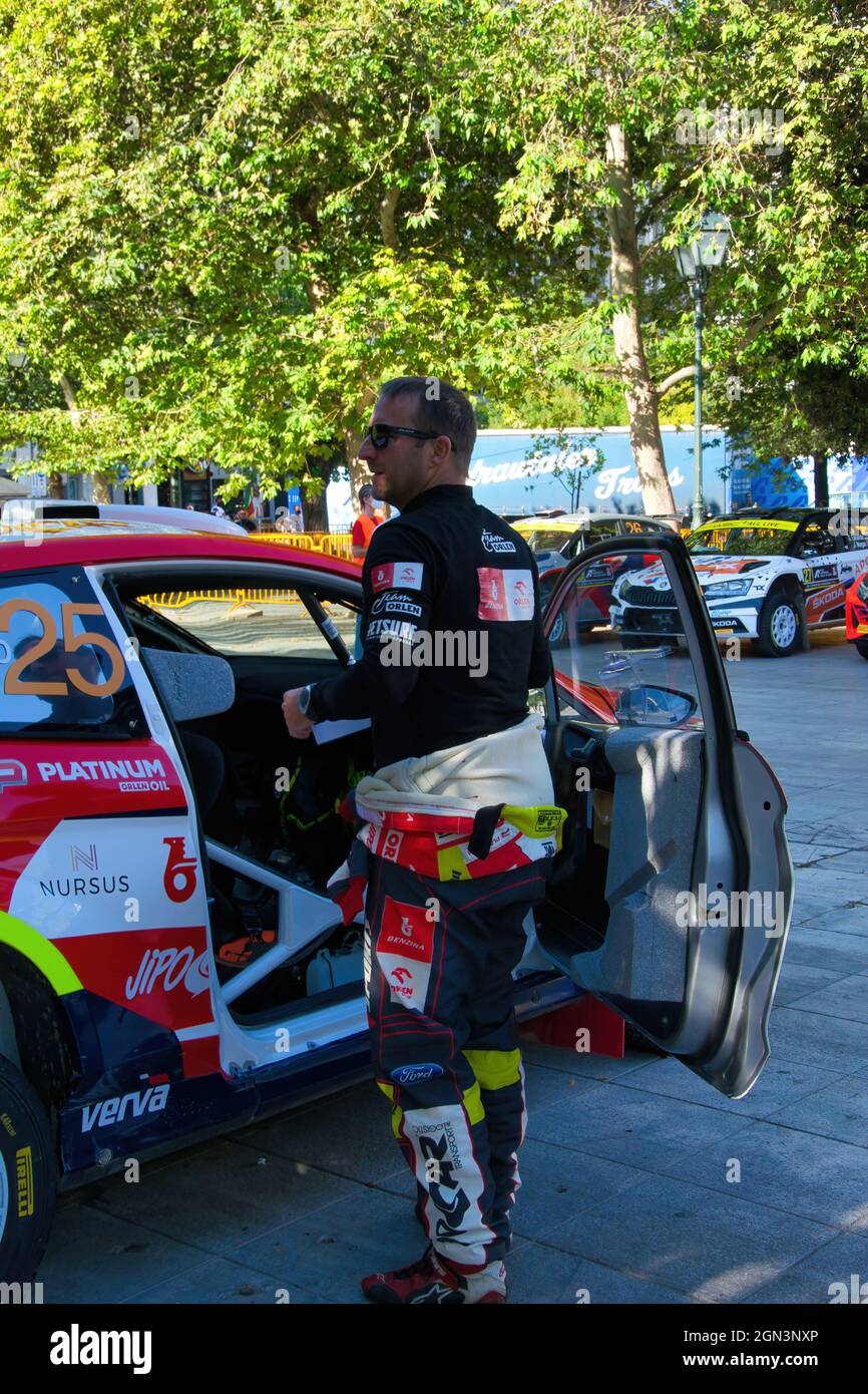 ATHENS, GREECE - Sep 09, 2021: WRC RALLY ACROPOLIS. After 8 years we ...
