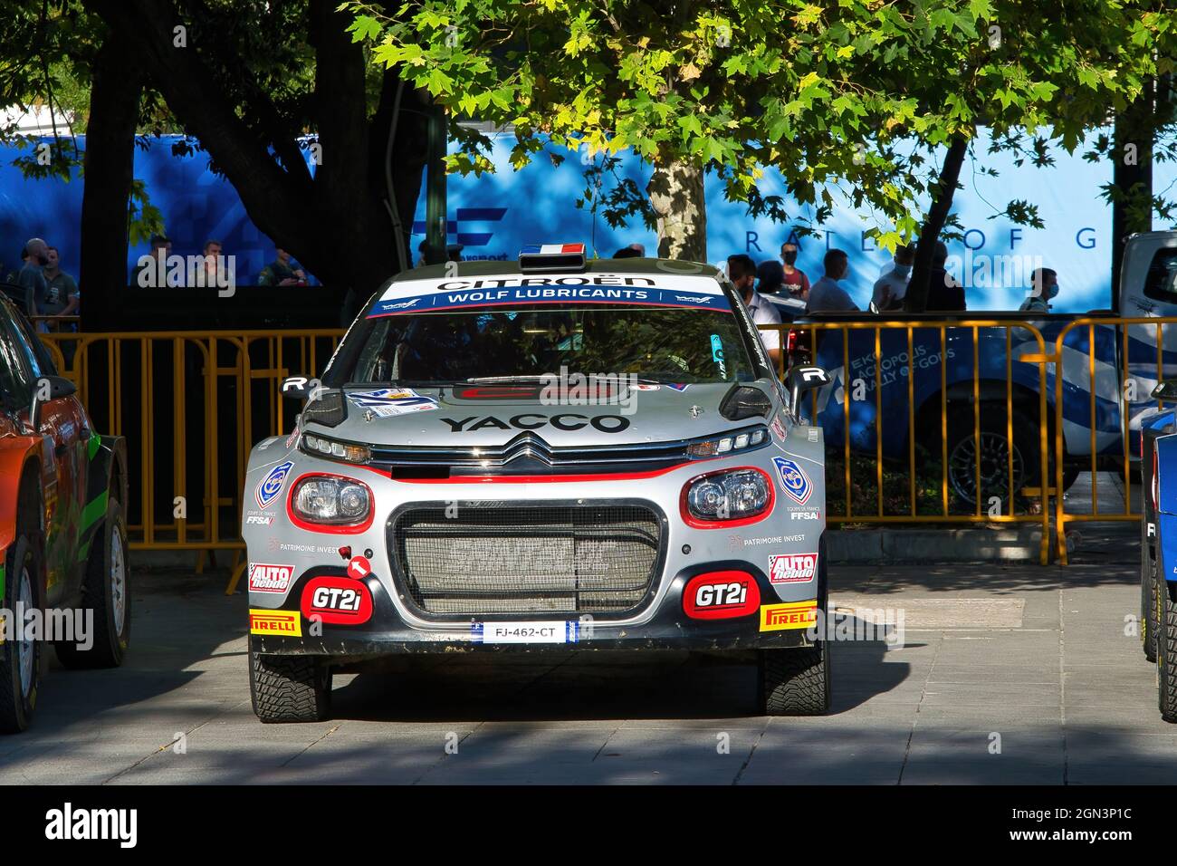 ATHENS, GREECE - Sep 09, 2021: WRC RALLY ACROPOLIS. After 8 years we ...