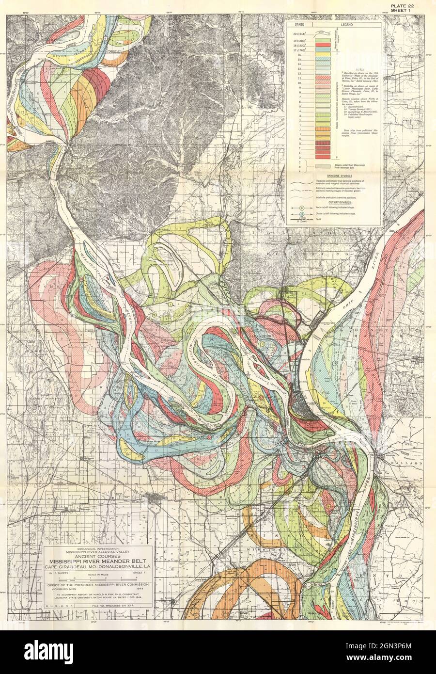 Mississippi river meander belt hi-res stock photography and images - Alamy