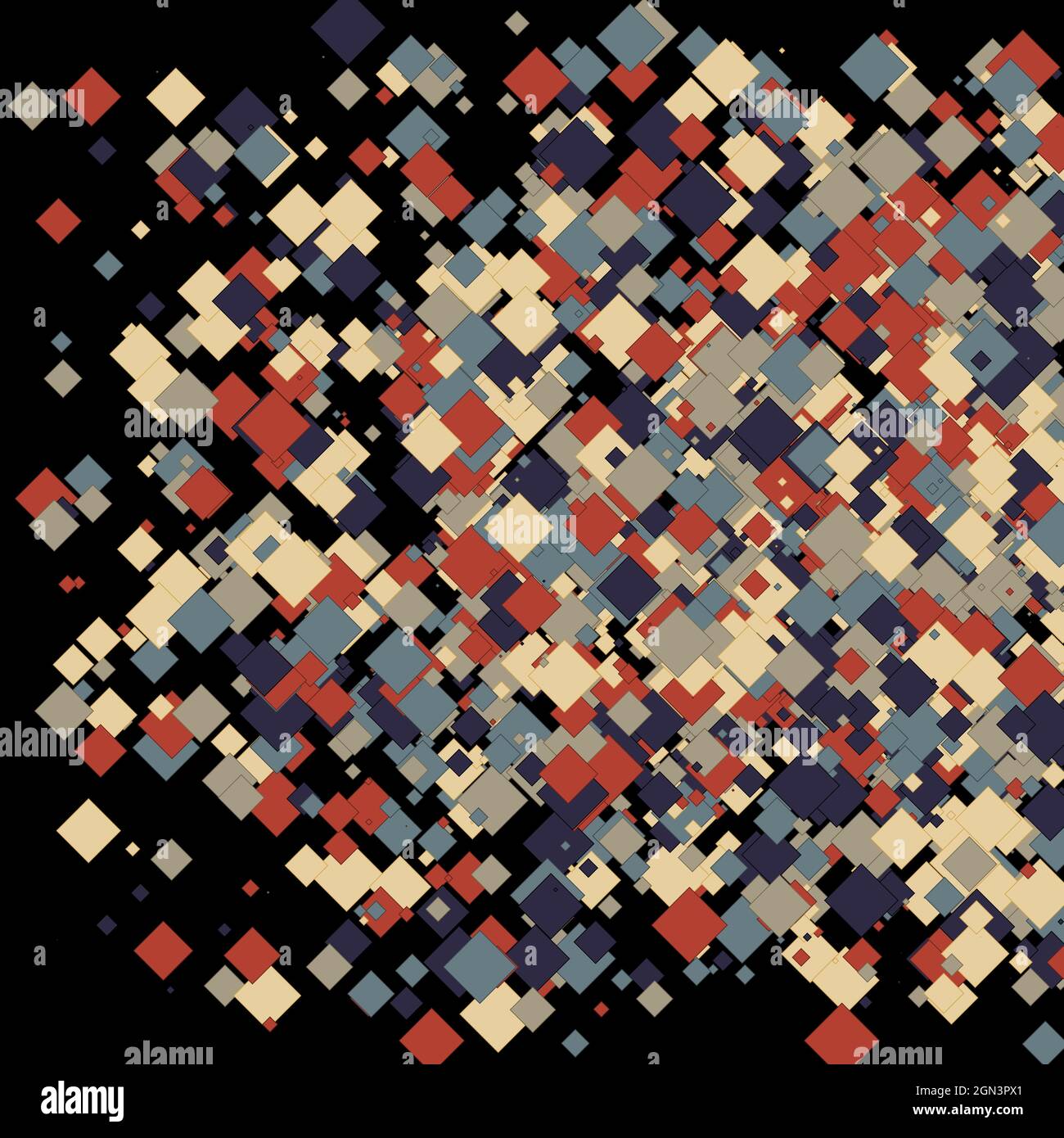 Colorful Universe Distribution Computational Generative Art background ...