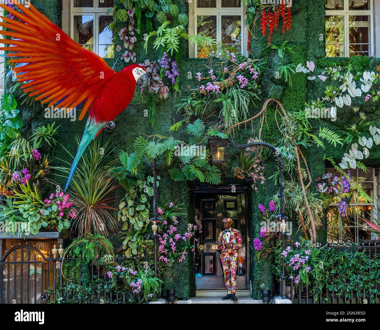 London, UK. 22 Sep 2021. Annabel's for The Amazon sees a rainforest ...