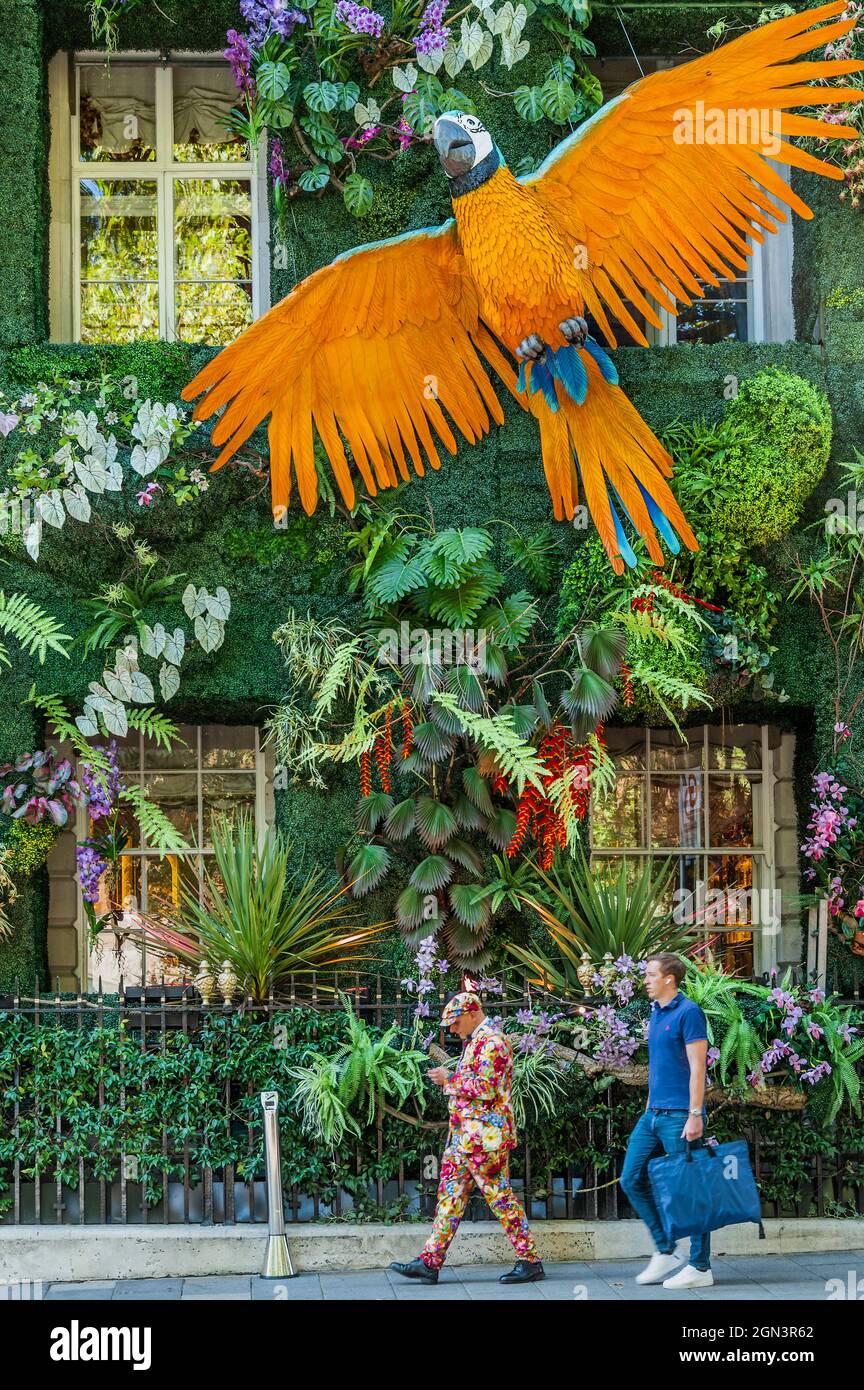 London, UK. 22 Sep 2021. Annabel's for The Amazon sees a rainforest ...