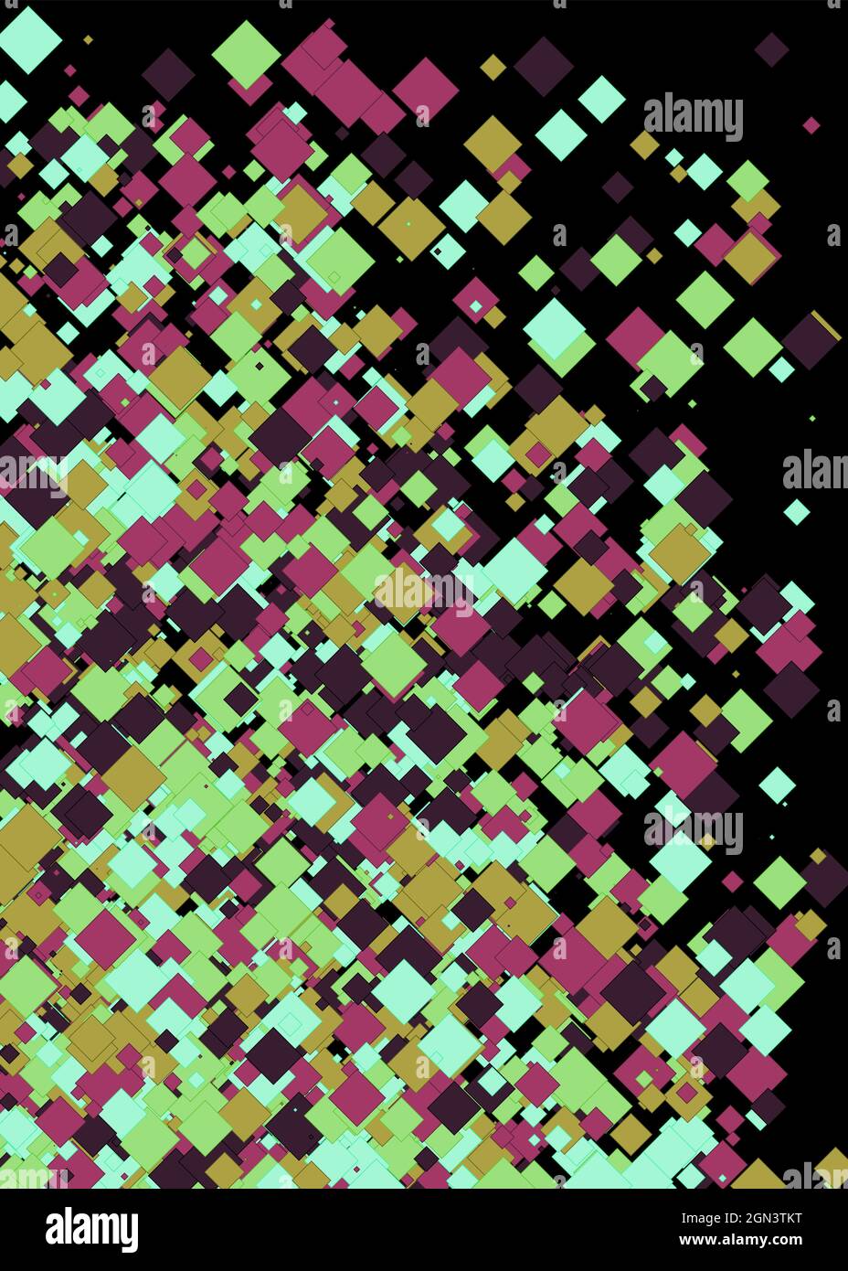Colorful Universe Distribution Computational Generative Art background ...