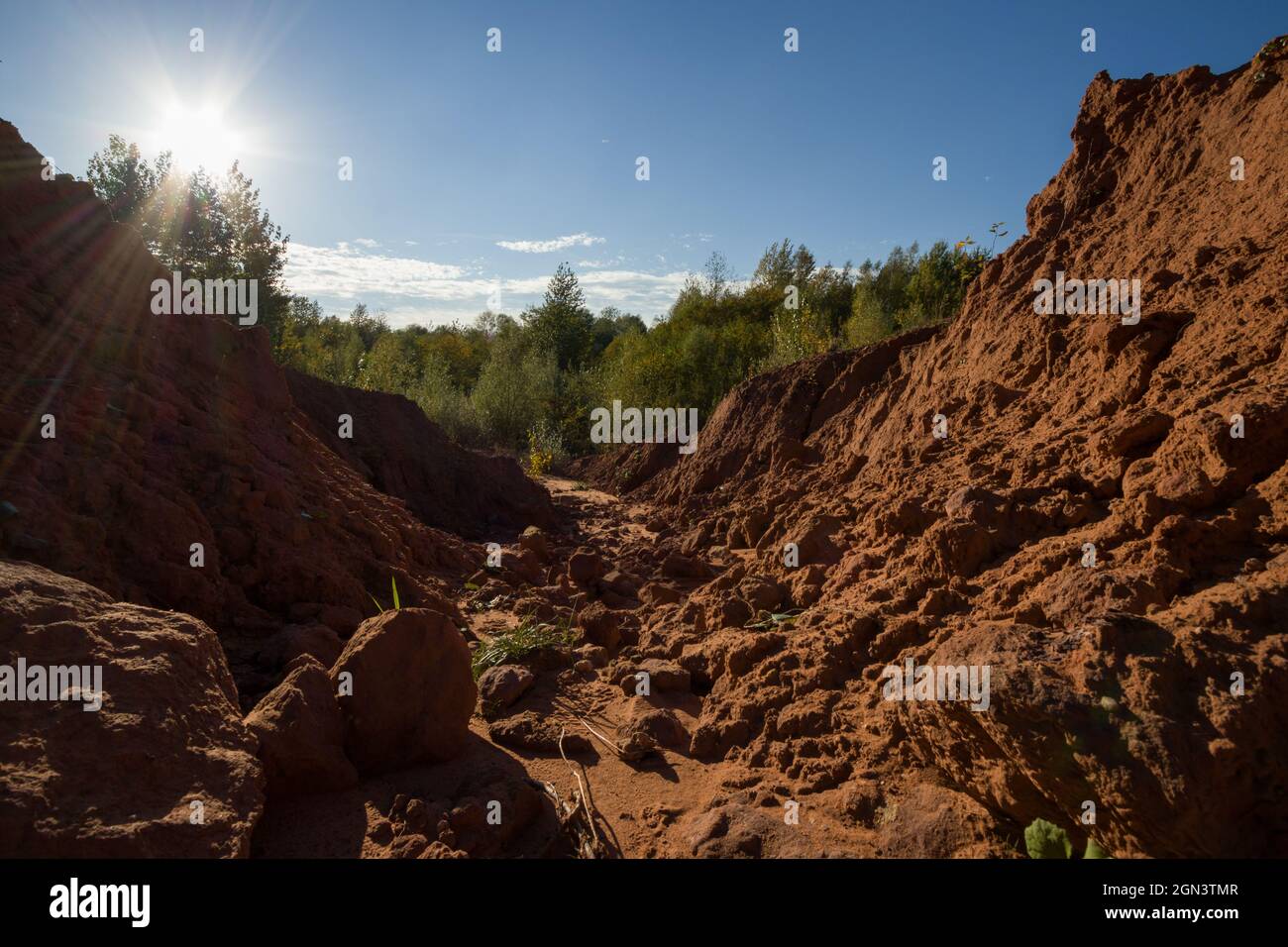 Landscape with clay soil Stock Photo - Alamy
