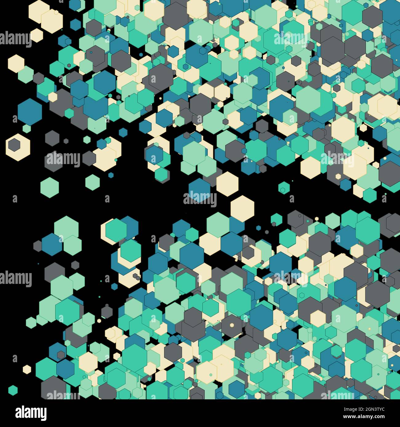 Colorful Universe Distribution Computational Generative Art background ...